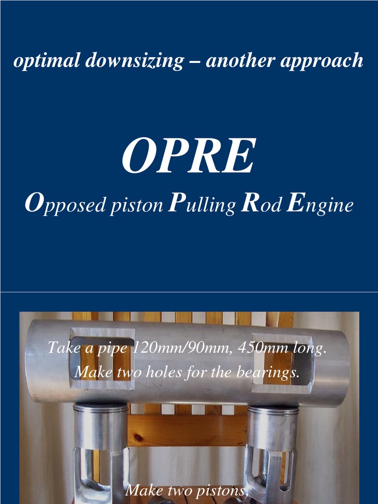 Opposed Piston Pulling Rod Engine | PDF | Diesel Engine | Piston
