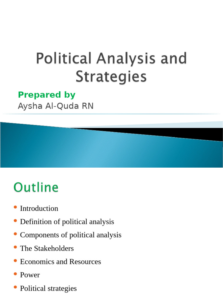 Political Analysis and Strategies | PDF | Power (Social And Political ...