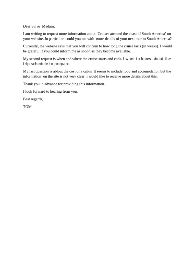Dear Sir or Madam | PDF