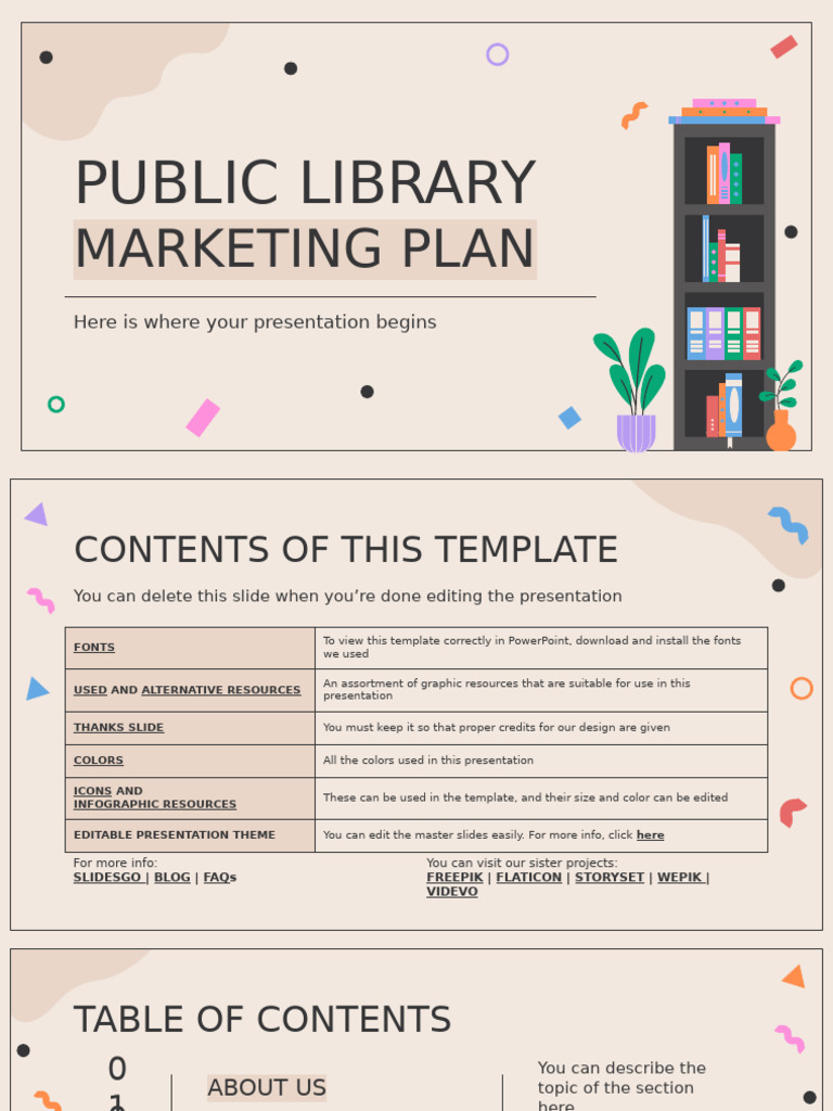 Public Library Marketing Plan by Slidesgo | PDF | Planets | Planets In ...