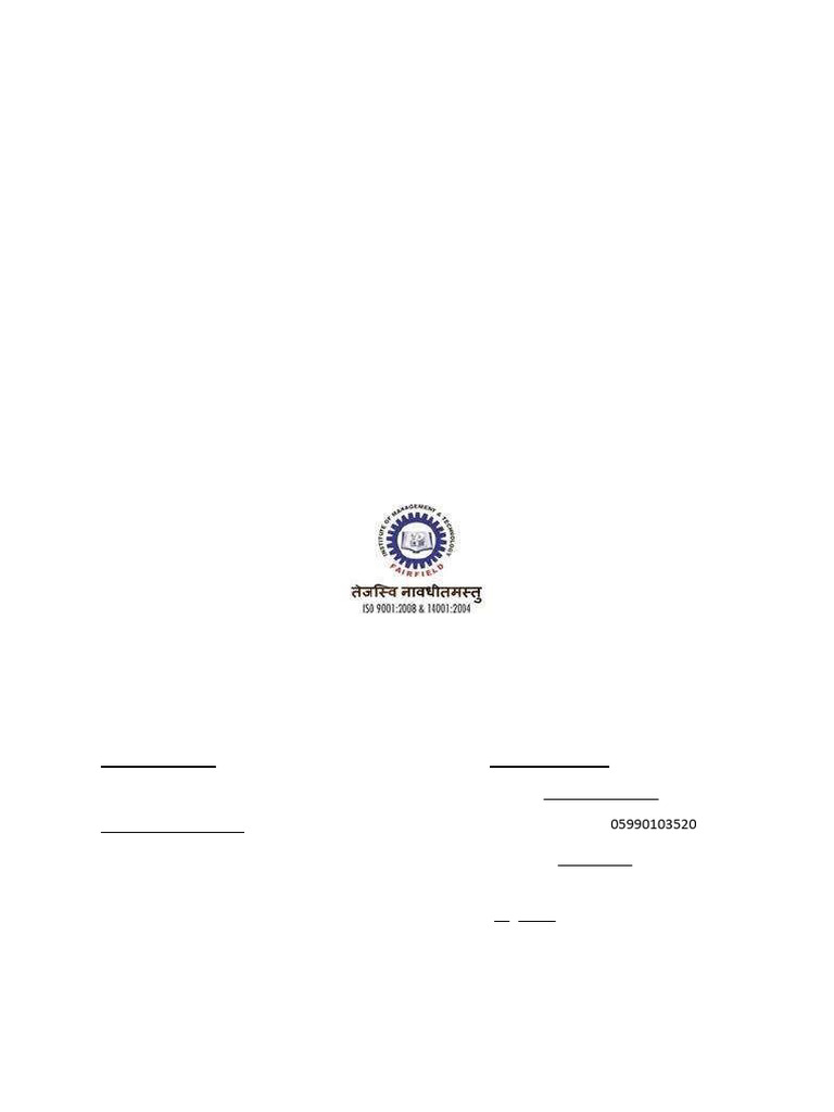 Principles of Management Assignment by Parth Chawla | PDF | Planning | Goal