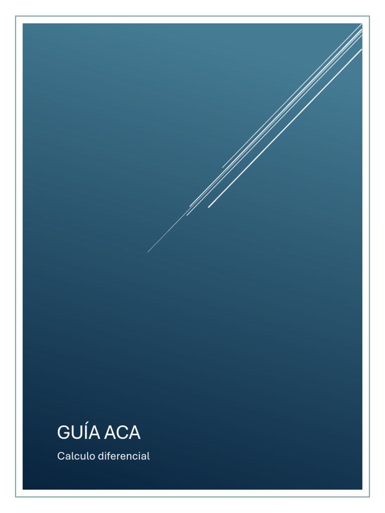 Guía_ACA_Calculo_Diferencial_Noviembre-Diciembre | PDF | Calculo diferencial | Simulación