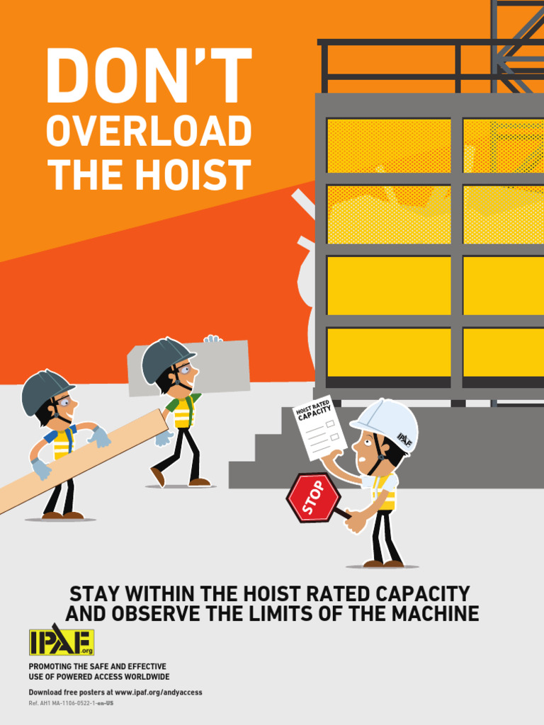 Poster Dont Overload The Hoist En Pdf 