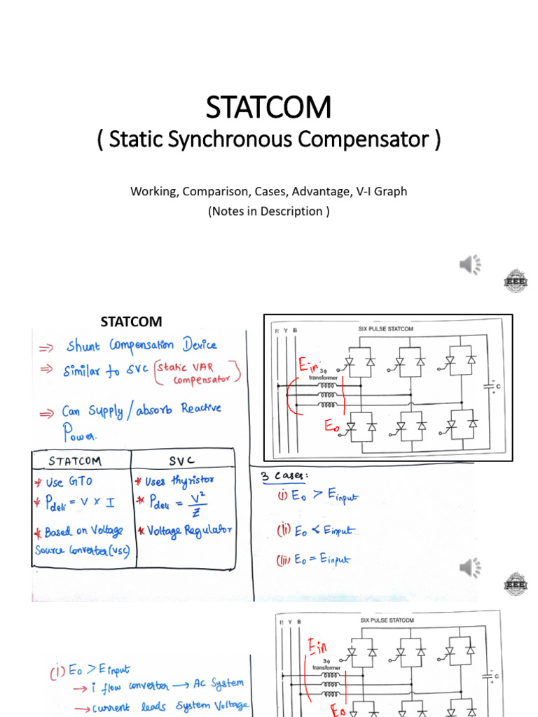 STATCOM Overview and Applications | PDF