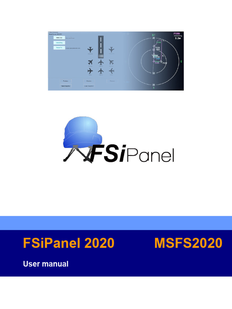 FSiPanel 2020 MSFS User Manual | PDF | Aviation | Aircraft