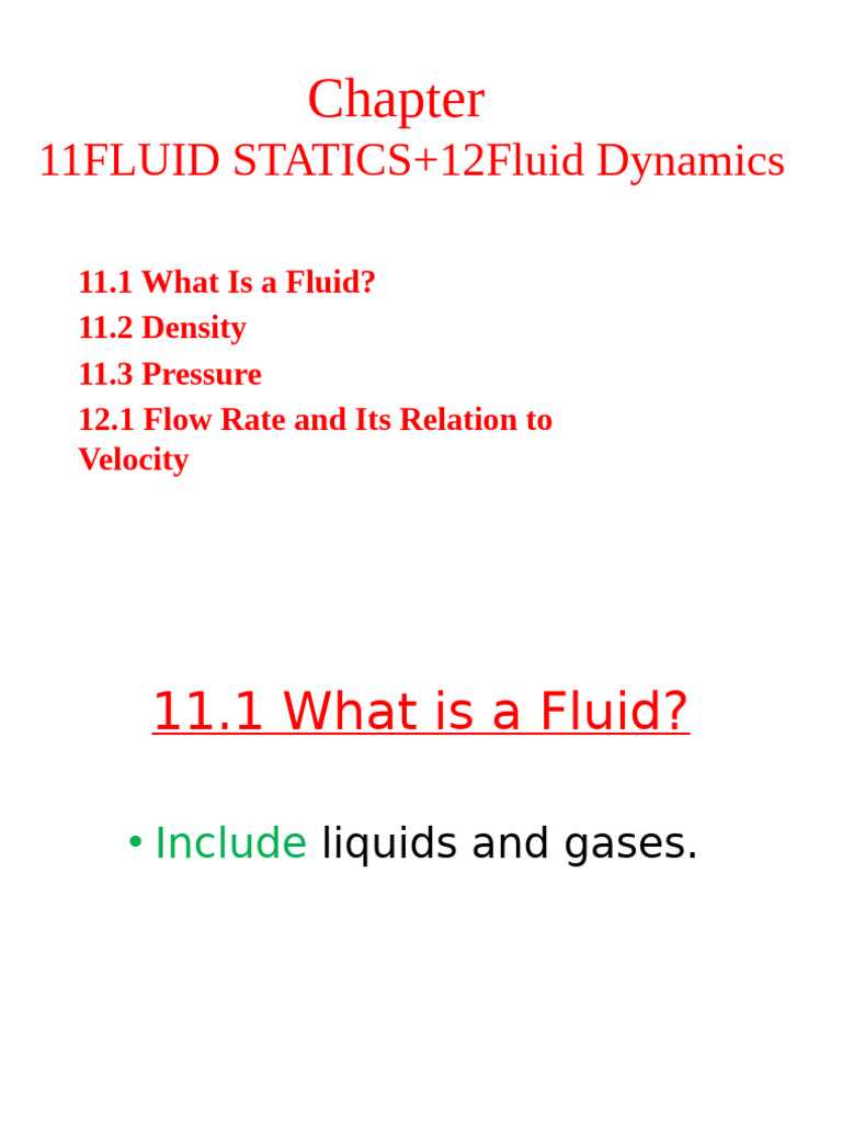 CH 11+12 M | PDF | Pressure | Density
