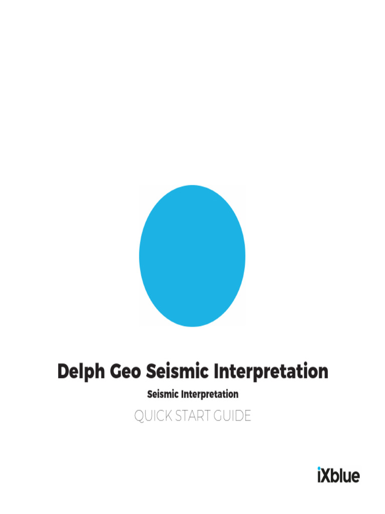 Quick Start - Delph Geo - Seismic Interpretation | PDF | Computer Data Storage | Operating System