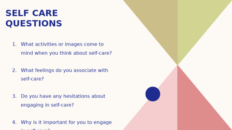 Self Care Questions | PDF