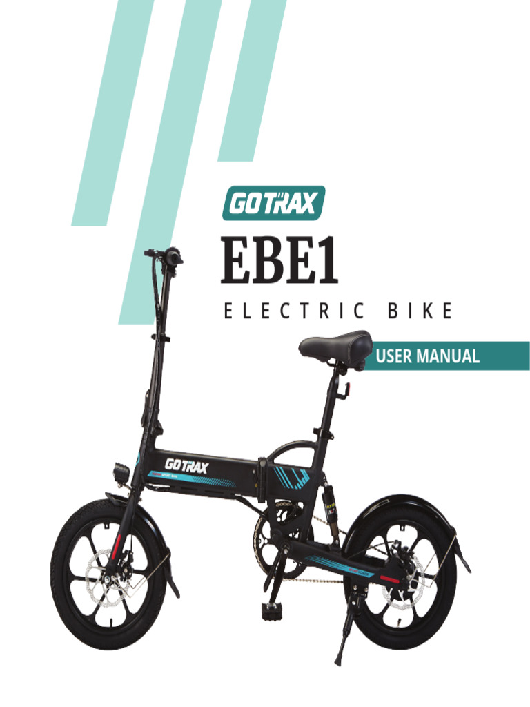 Manual EBE1 | PDF | Battery Charger | Tire