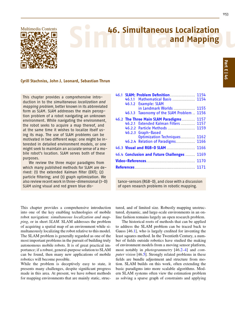 Slam Paper | PDF | Kalman Filter | Applied Mathematics