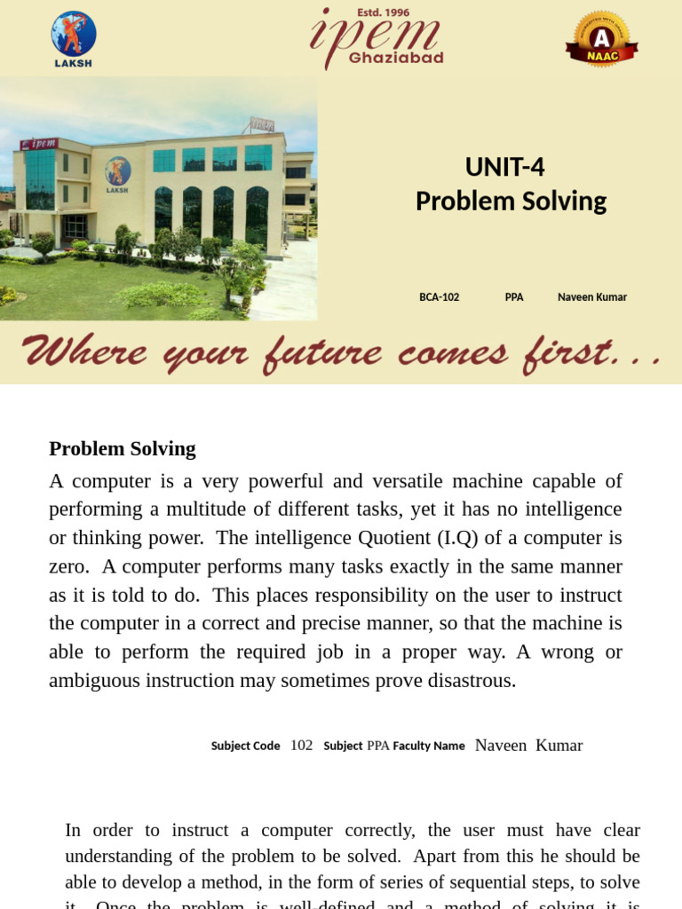 PPA Unit-4 | PDF | Time Complexity | Algorithms