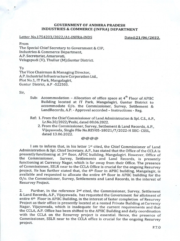 Secretary Letter | PDF