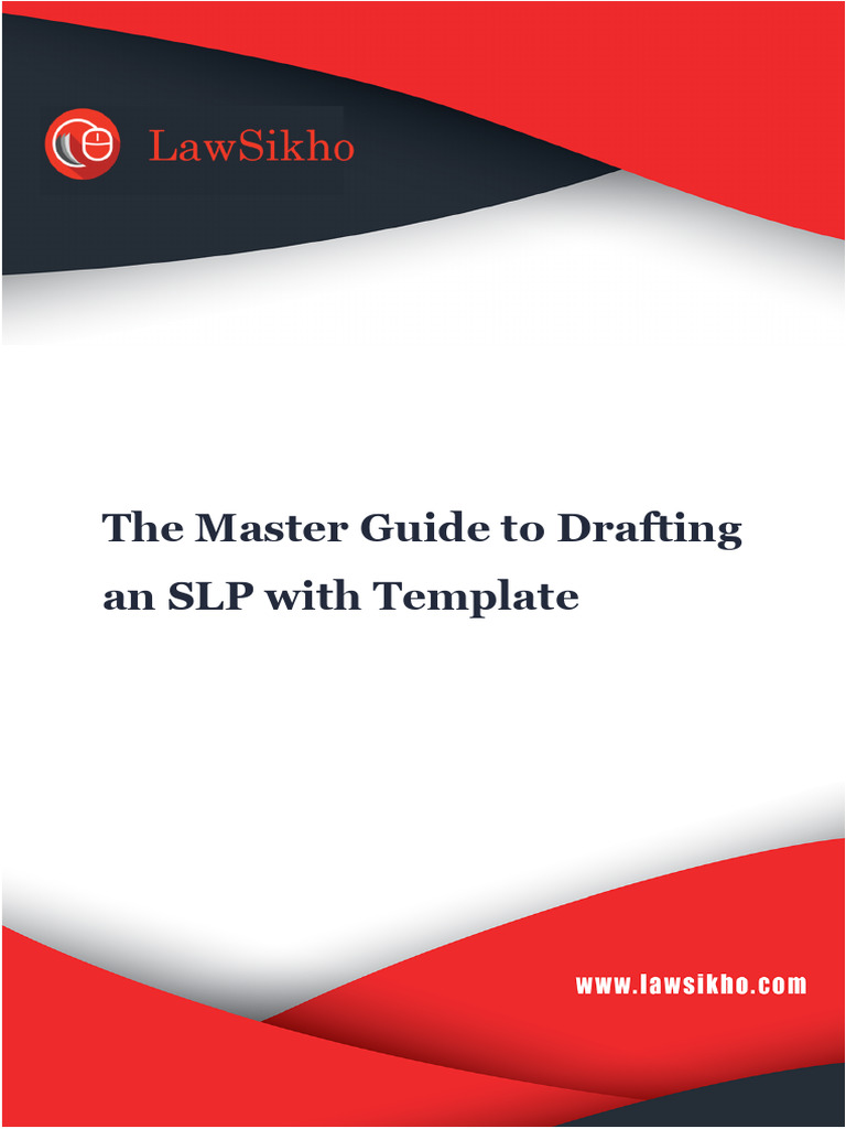 The Master Guide To Drafting An SLP With Template | PDF | Judgment (Law ...
