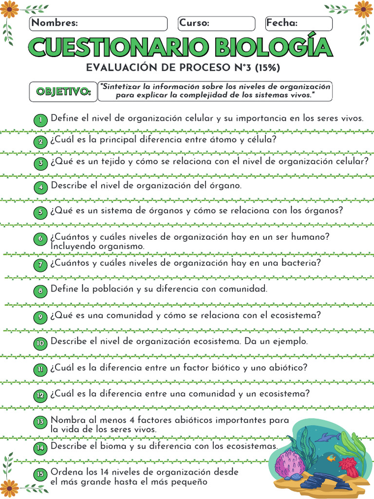 Cuestionario Biología - 20241008 - 224957 - 0000 | PDF