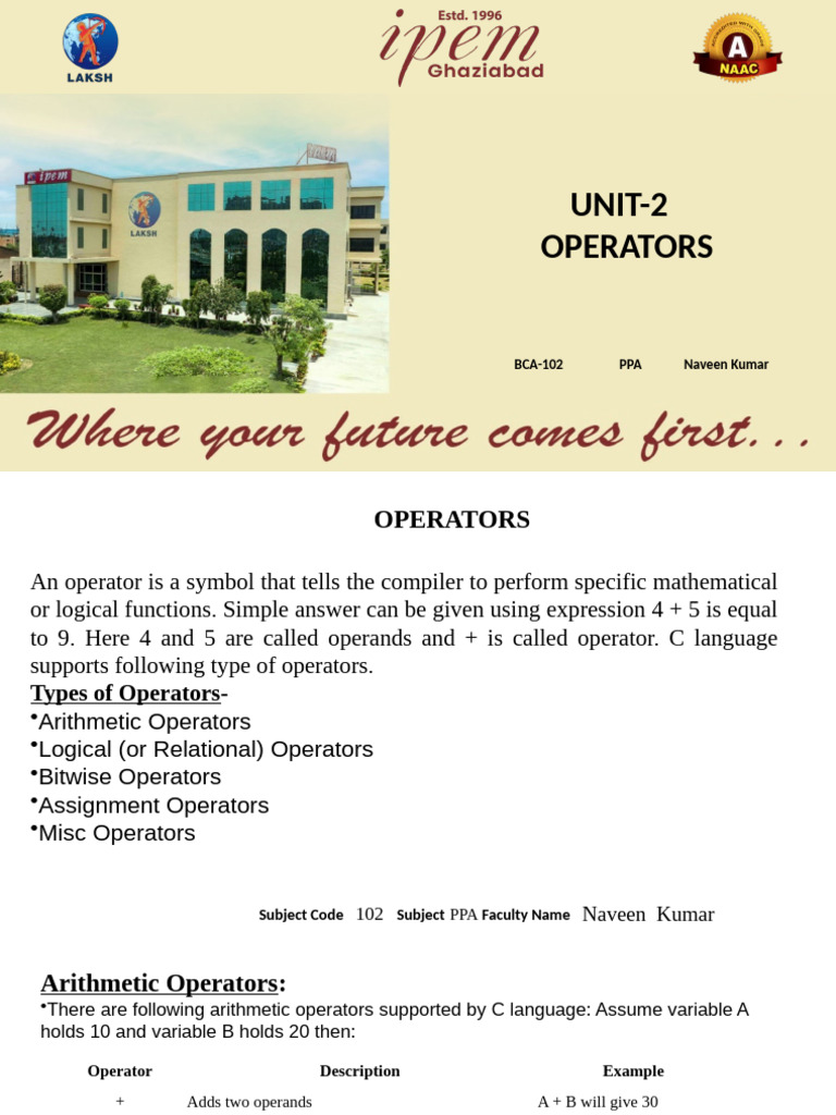 PPA Unit-2 | PDF | Computing | Computer Science