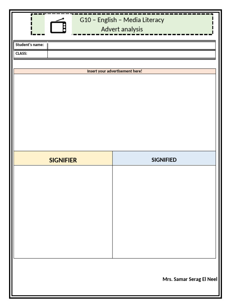 Homework Advert Analysis | PDF