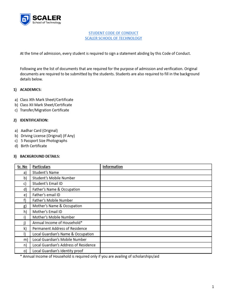 SST Code of Conduct | PDF
