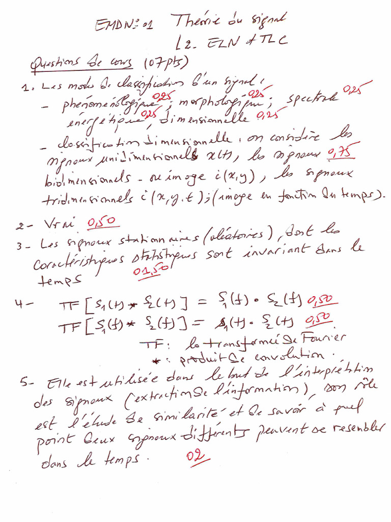 L2-ELN-Théorie-du-signal | PDF