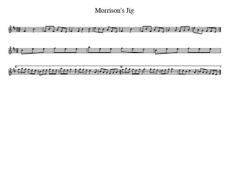 Morrisons Jig | PDF