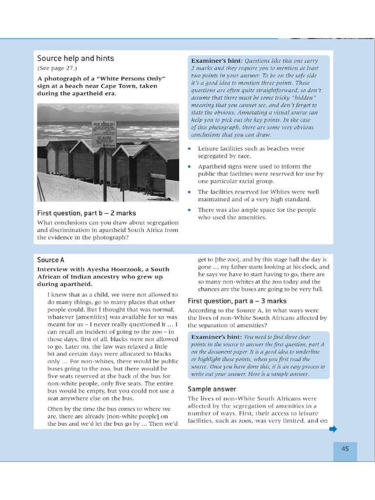 OPVL Apartheid Practice | PDF