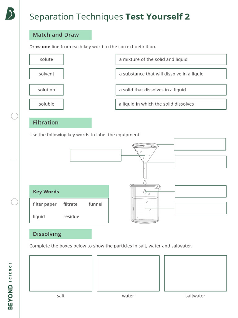 Separation Techniques in Science | PDF