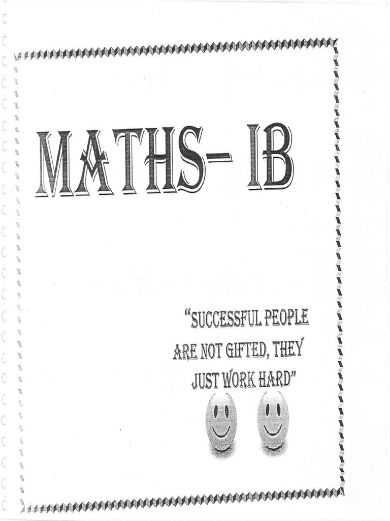 Ipe Maths - 1b | PDF