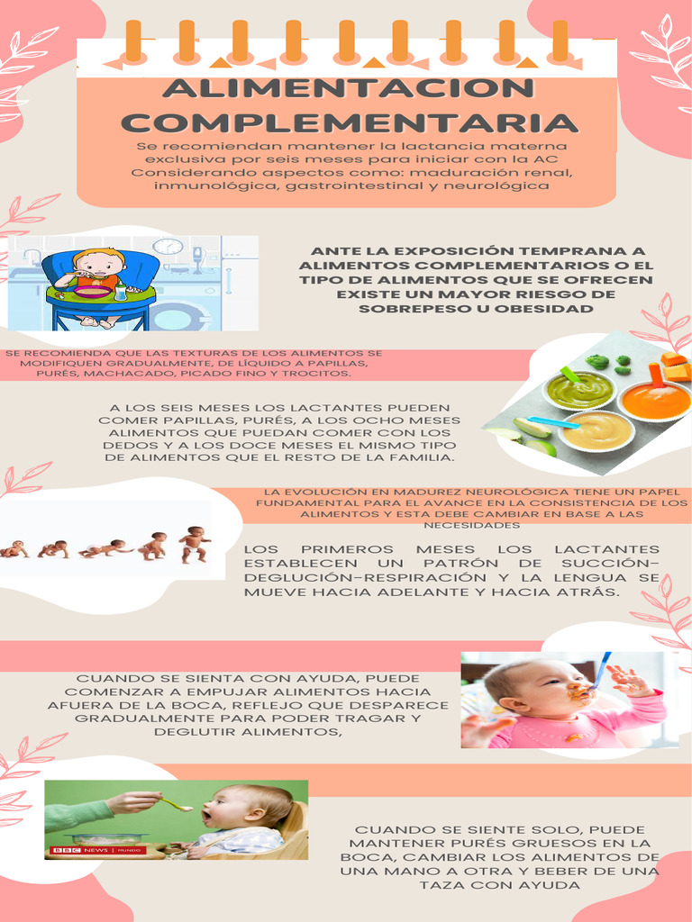 Infografía Alimentación Complementaria | PDF | Amamantamiento | Nutrición