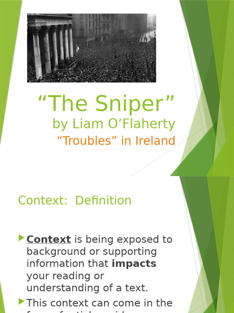 The Sniper | PDF | Irish Republicanism | Northern Ireland