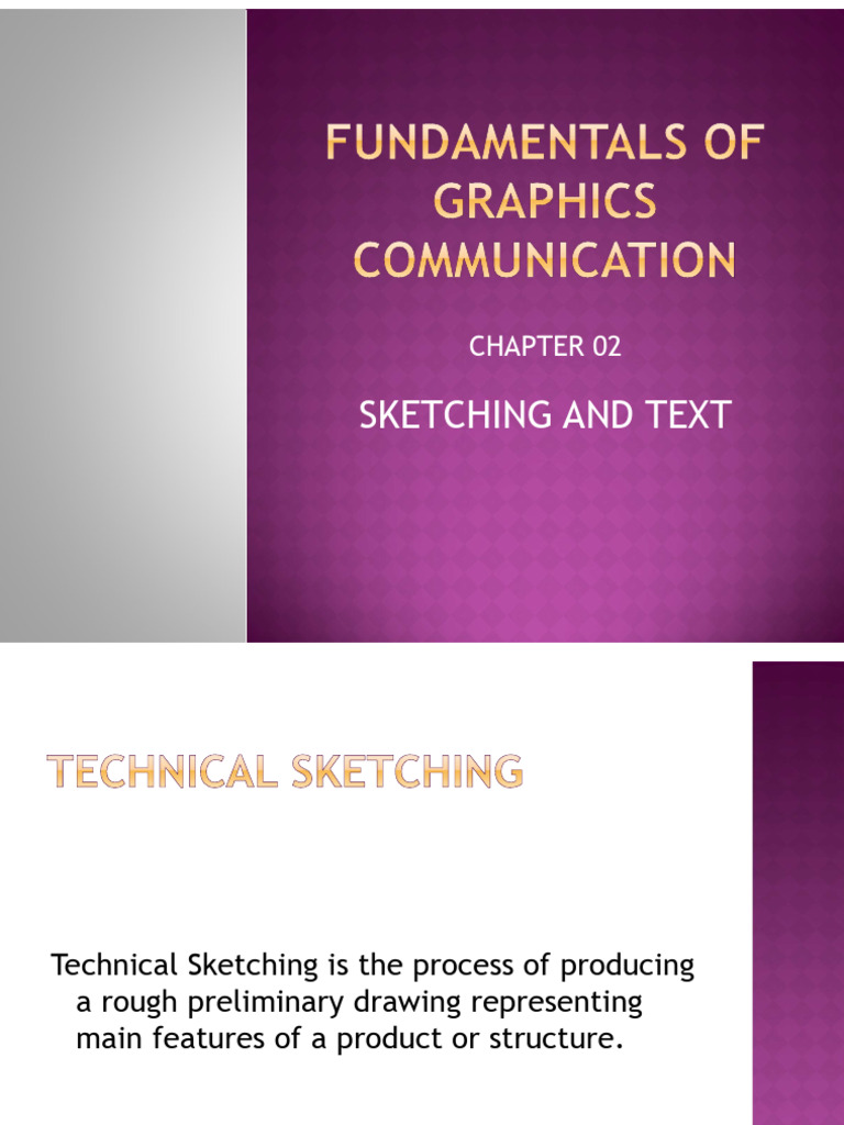 Sketching and Text Ch.2 | PDF | Drawing | Pencil
