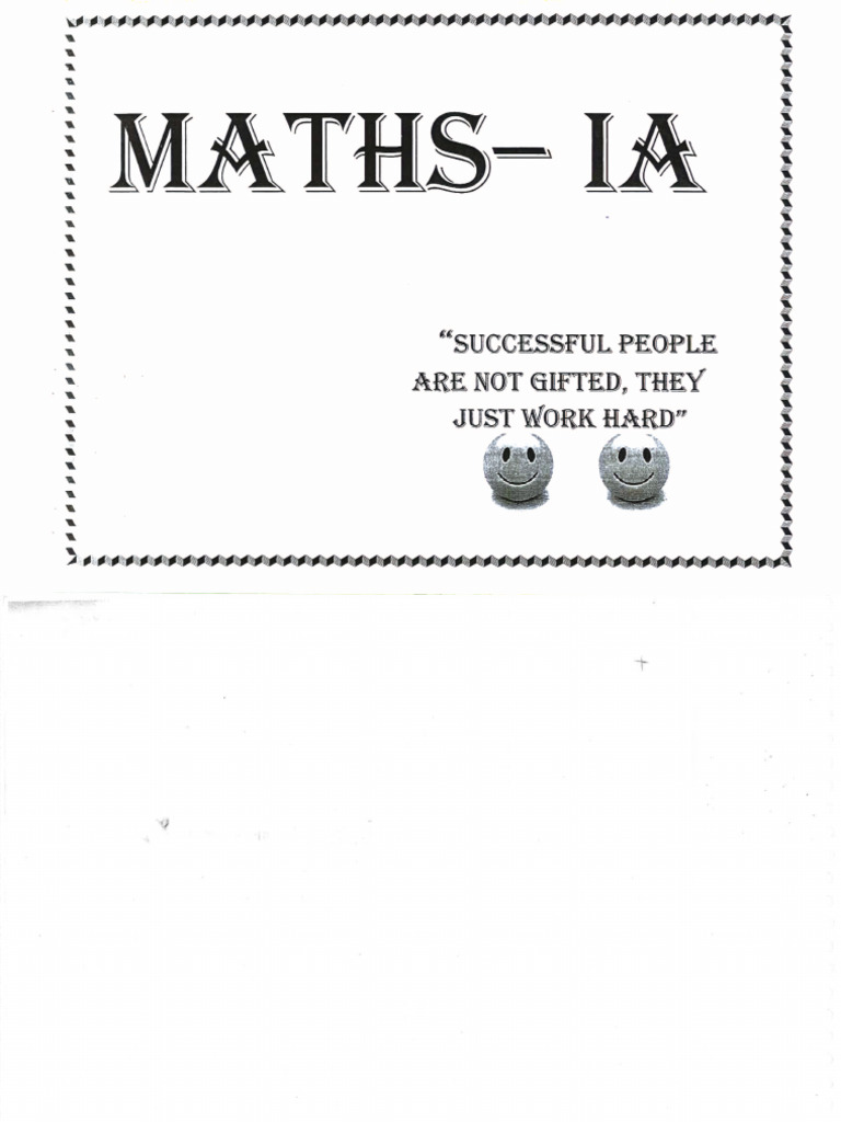 Ipe Maths - 1a | PDF