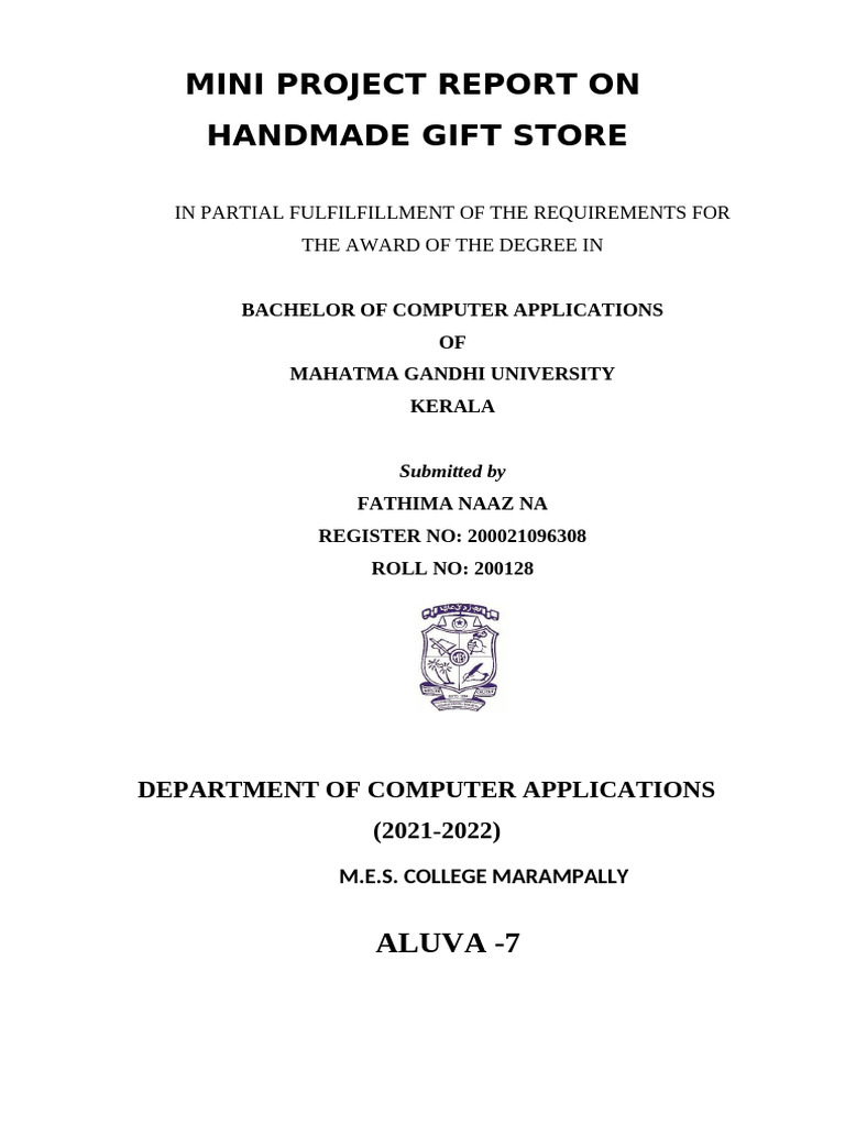 Mini Project Initial Report | PDF | Databases | User (Computing)