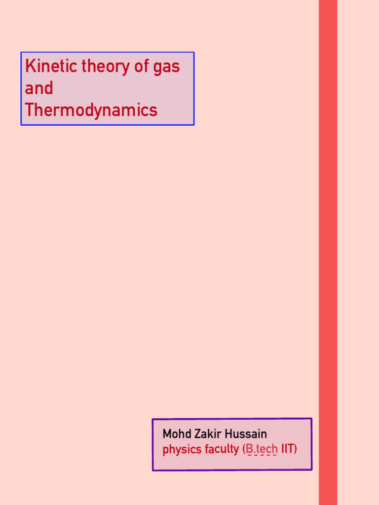 KTG&Thermo (Complete) | PDF | Gases | Physical Phenomena