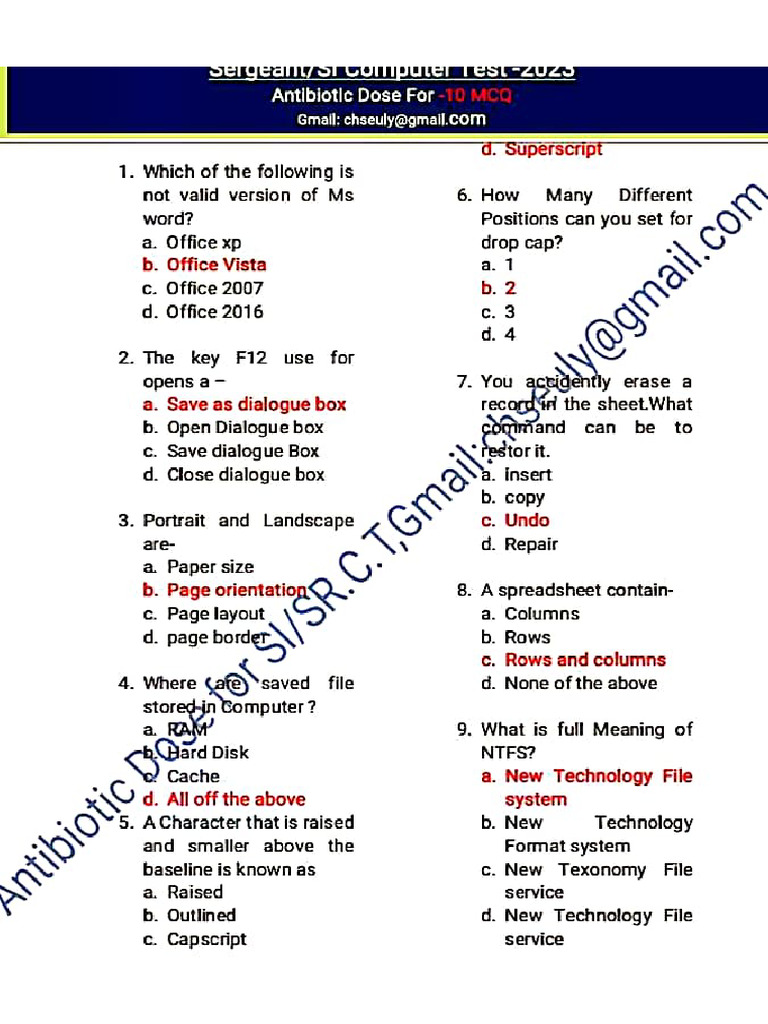 Ict mcq | PDF