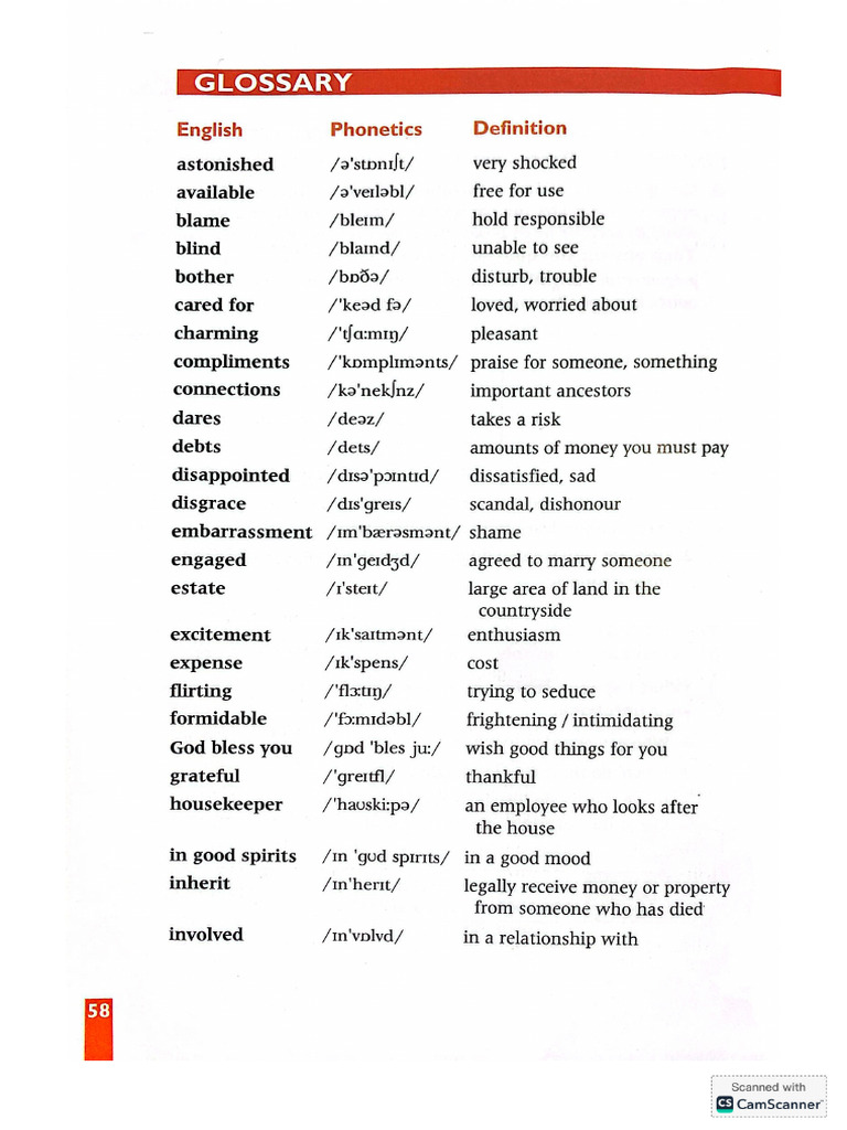 GLOSSARY. Part 1 (Chapters 1-6) | PDF