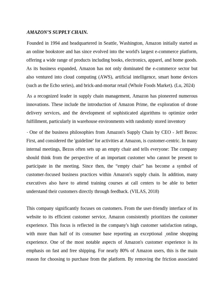 AMAZON - CASE STUDY & DSTK Process | PDF | E Commerce | Supply Chain