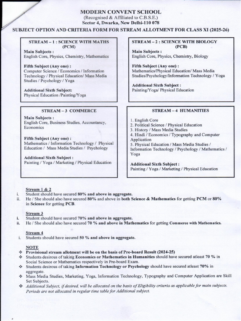 1732787479778_Stream_Allotment_for_Class_XI_202526 | PDF