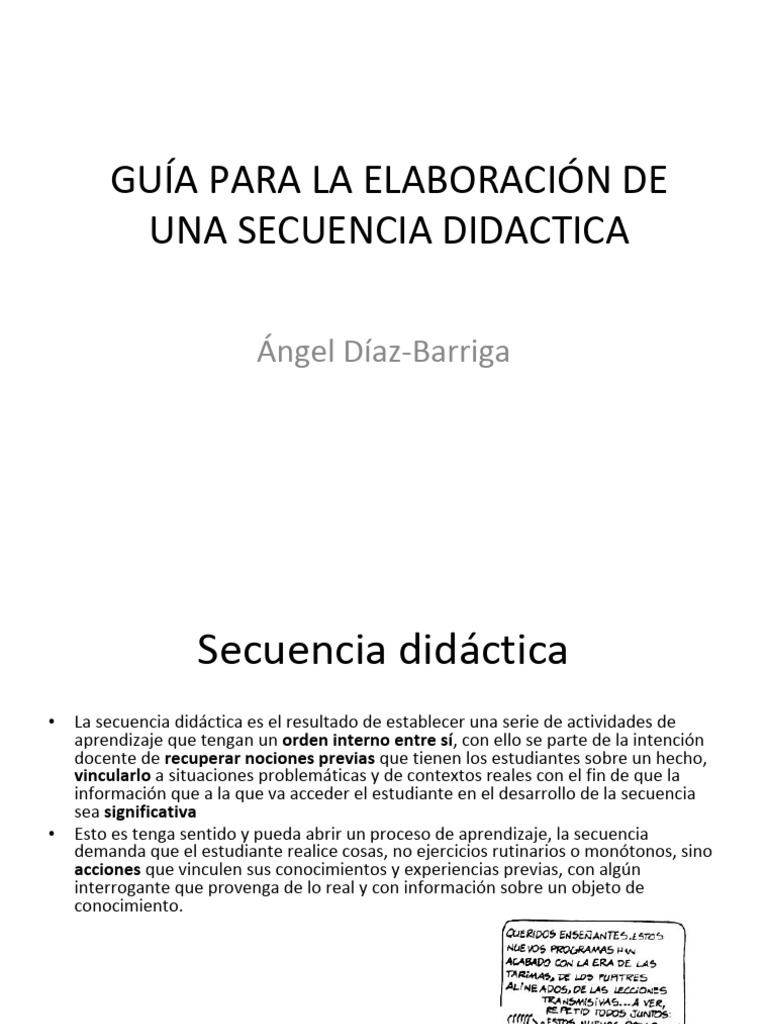Guía para La Elaboración de Una Secuencia Didactica | PDF | Evaluación ...