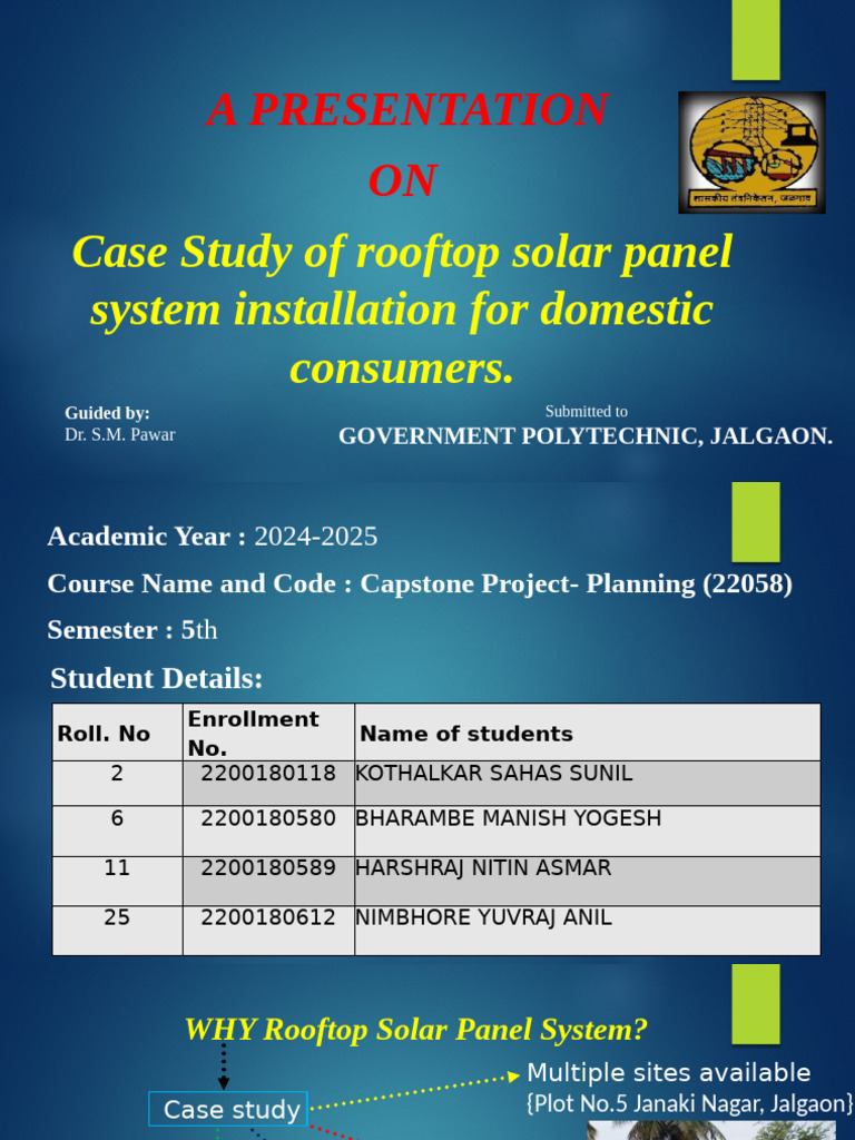 CPP final ppt | PDF | Photovoltaic System | Solar Panel CPP final ppt | PDF | Photovoltaic System | Solar Panel