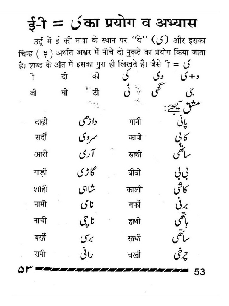 Learn Urdu From Hindi PDF | PDF