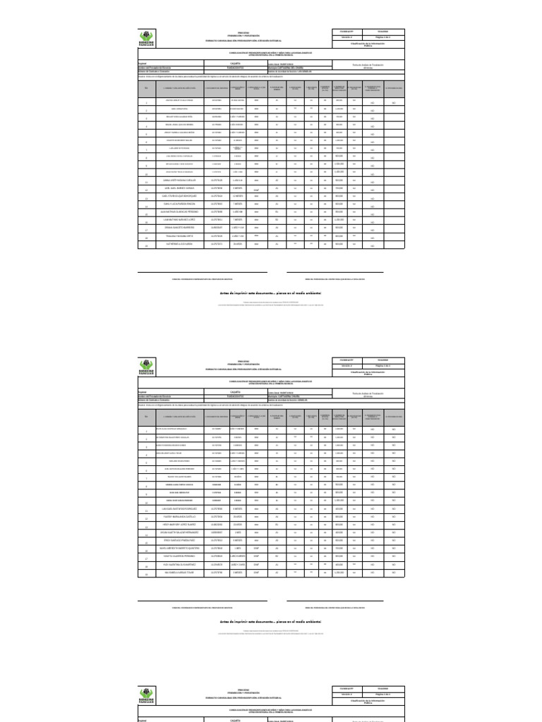 F2.mo12.pp - Formato - Consolidacion - Preinscripcion - Atencion - Integral Los Gemelos | PDF