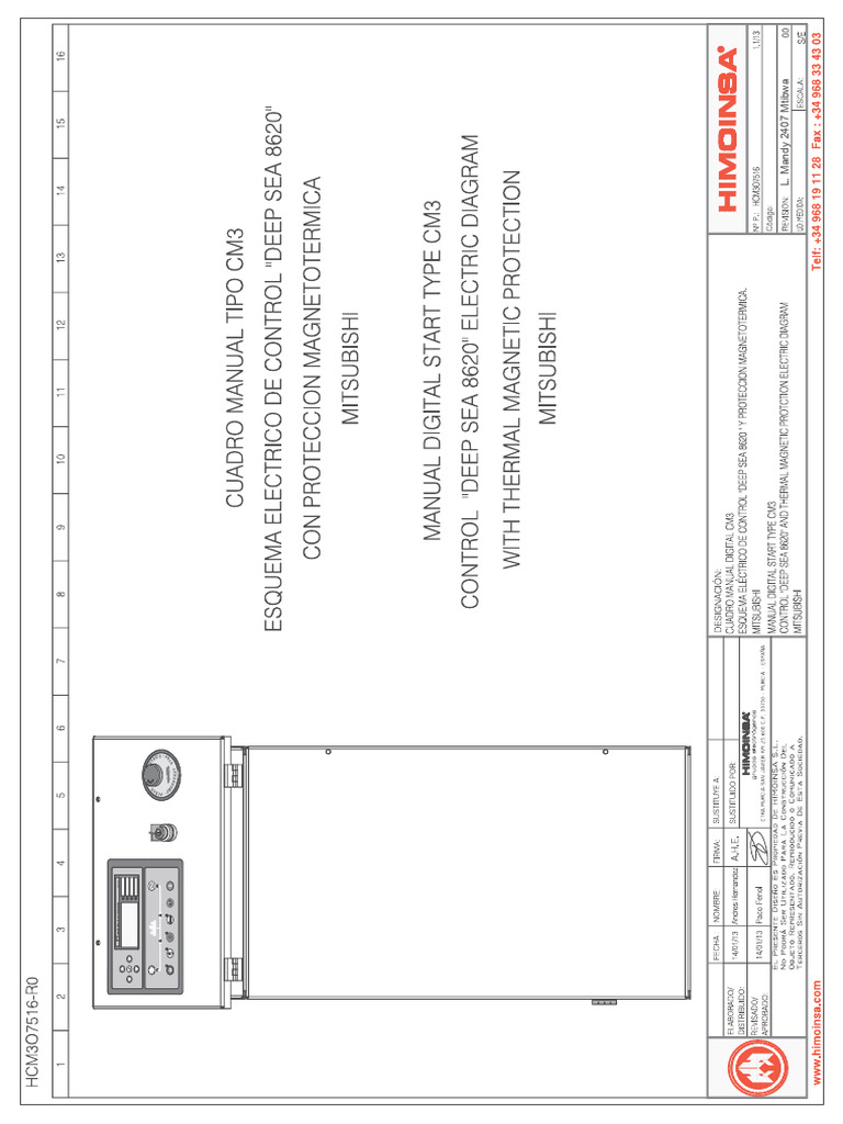 Himoinsa- Da 3phase 50-60hz 24vdc Rev 4 | PDF