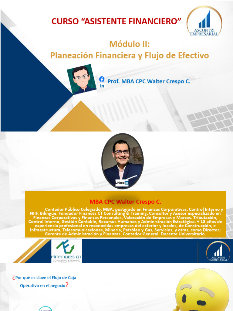 ASISTENTE FINANCIERO - Modulo 2 - Prof MBA CPC Walter Crespo | PDF ...