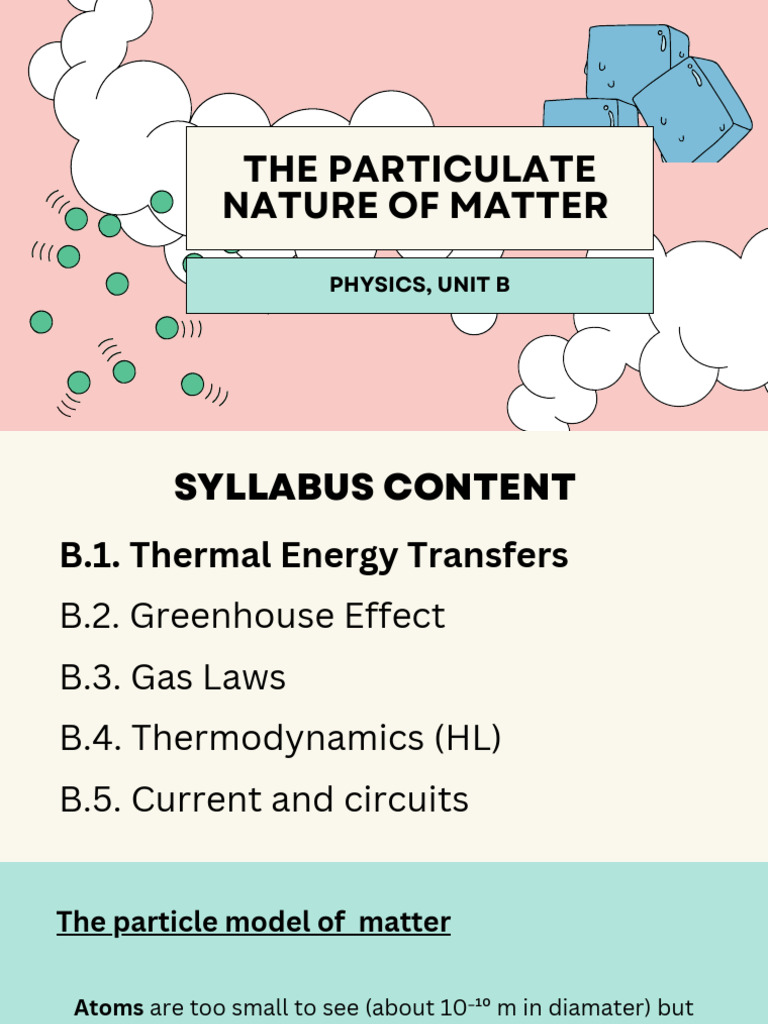 B.1. Thermal Energy Transfers | PDF | Temperature | Gases