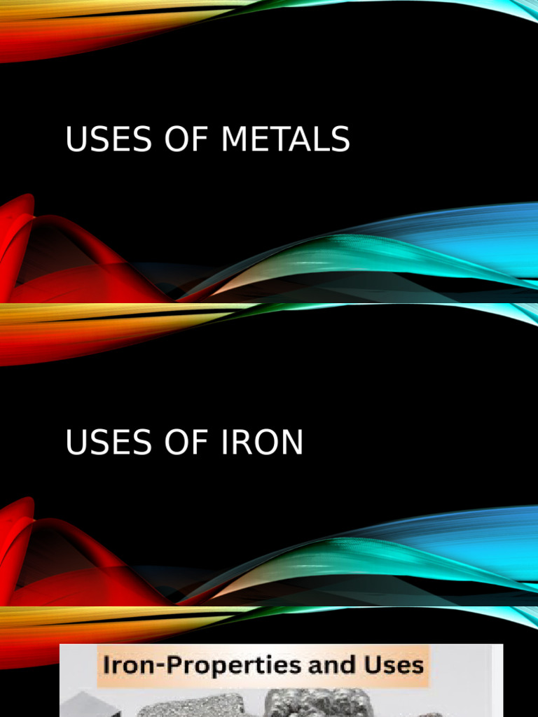 Uses of Metals | PDF