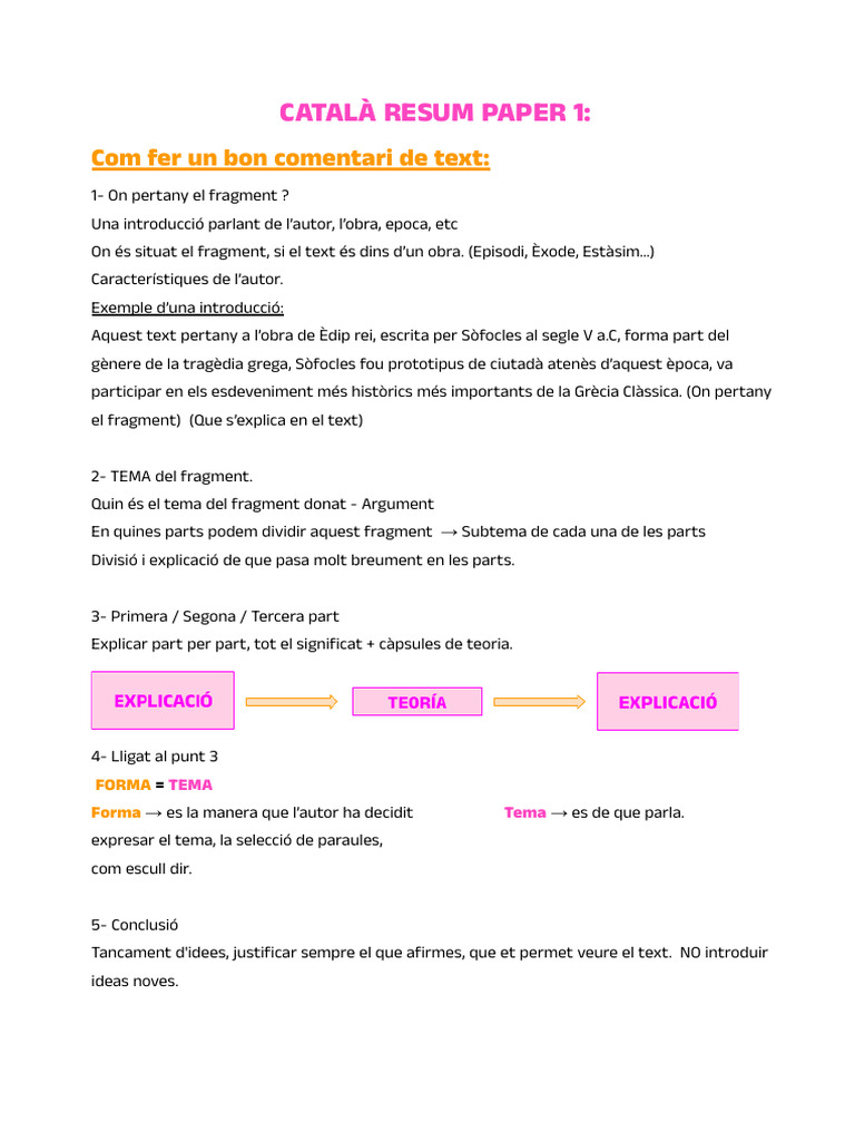CATALÀ RESUM PAPER 1_ | PDF