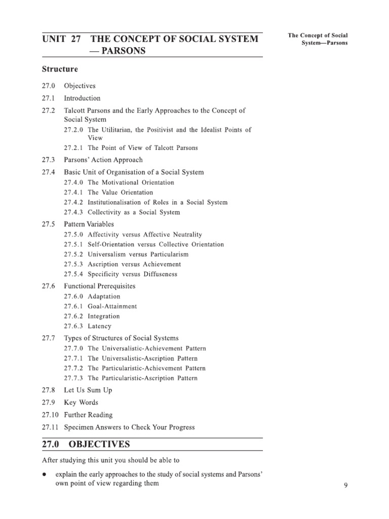 Talcott Parsons PDF | PDF