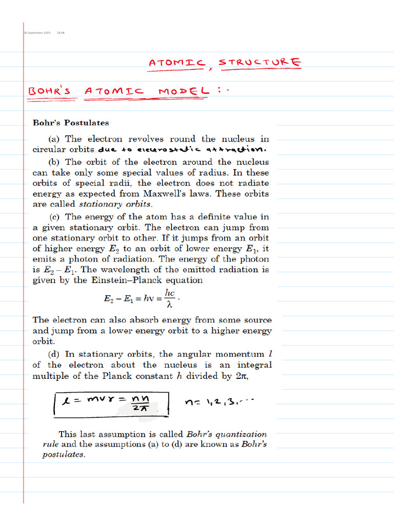 Atomic Structure | PDF