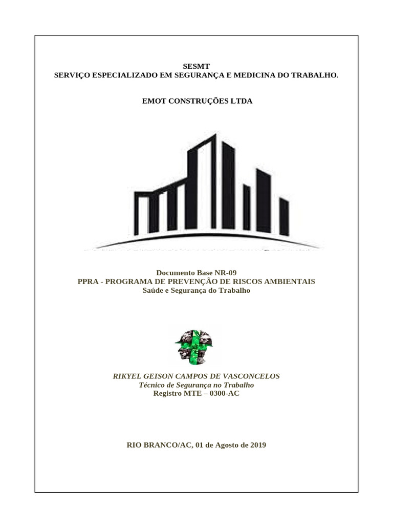 Ppra Atualizado | PDF | Segurança e saúde ocupacional | Brasil