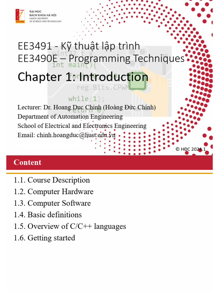 Chapter1 Introduction v20241 | PDF | Computer Programming | Modular Programming