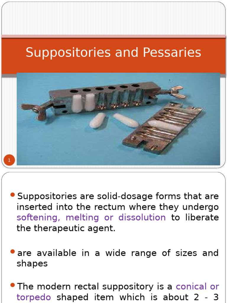 Suppository Use and Absorption | PDF | Rectum | Gastrointestinal Tract